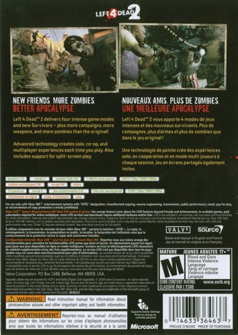 Left 4 Dead 2 For Xbox 360 Sales Wiki Release Dates Review Cheats