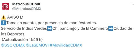 Metro Y Metrobús Cdmx Hoy 10 De Abril Línea 7 Del Mb Suspende