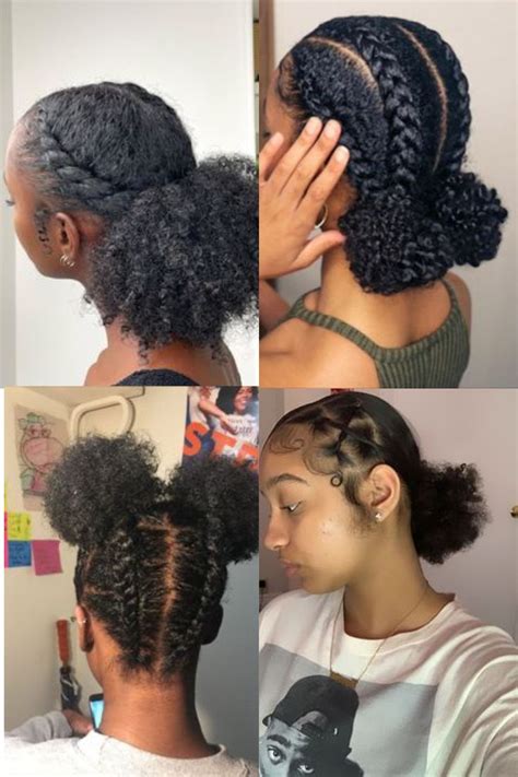 Hairstyle Ideas Hair Style For 4c Hair Cute Protective Natural