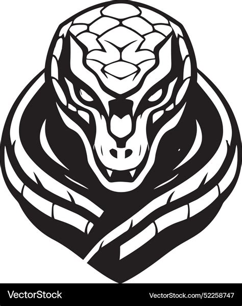 Chic Python Silhouette Intricate Vip Royalty Free Vector