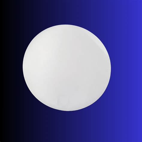 White Diffuser Acrylic Sheet Precut Round [4 5mm And 6mm Thickness