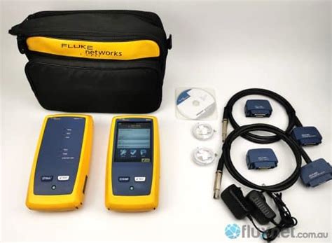 Fluke Networks Dsx 5000 Cable Analyzer Cat6a Ethernet Certifier Complete Kit