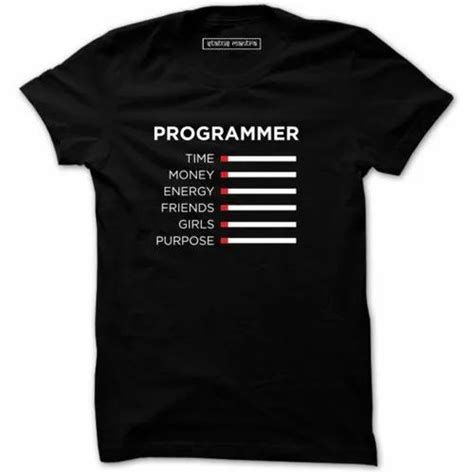 Round Half Sleeve Programmer Meter Men T Shirts At Rs 250 In Vasai