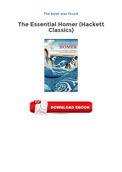 The Essential Homer Hackett Classics Books Docslib