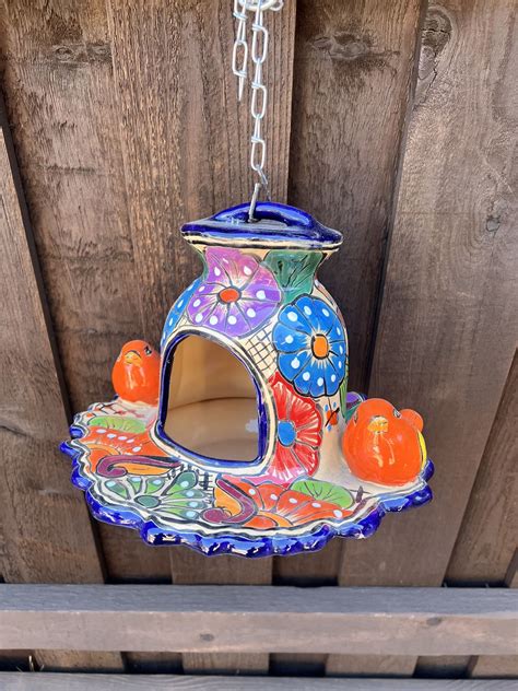 Mexican Talavera Bird Feeder Planters Pottery For Sale In Carrollton