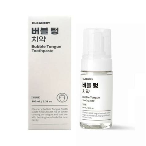 클리너리 버블 텅 치약 염화나트륨 100ml 1개 티몬