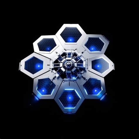Free Hexagonal Space Station Image Spacecraft Hexagonal Geometric