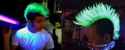 Glow In The Dark Hair Dye Permanent How To Make Manic Panic Splat