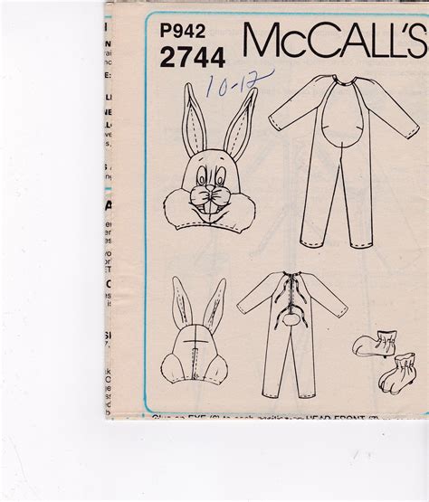 Bunny Suit Sewing Pattern