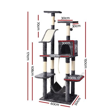 Cat Tree 171cm Trees Scratching Post Scratcher Tower Condo House