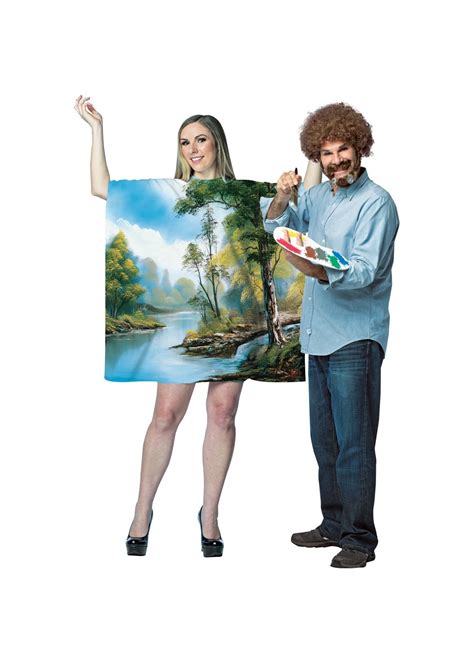Bob Ross Kit And Art Dress Couples Couples Costume