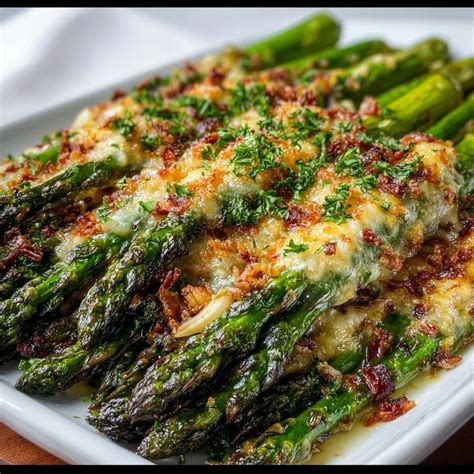 Cheesy Garlic Roasted Asparagus Recipe Perfect For Dinner