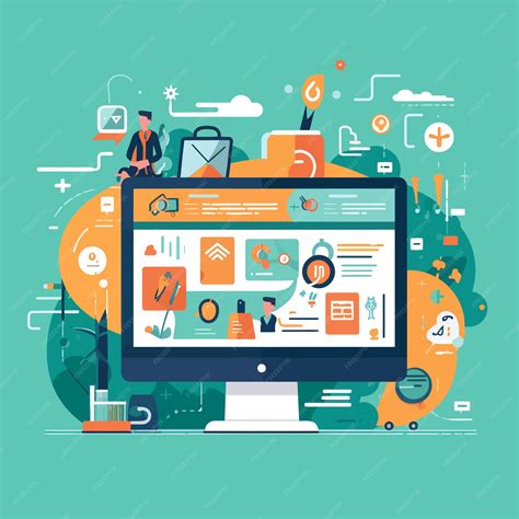 Premium Photo Vector Art About Computer Simple Vector Image