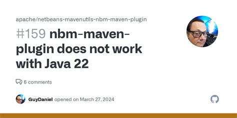 Nbm Maven Plugin Does Not Work With Java 22 · Issue 159 · Apache