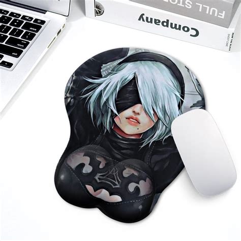 Nier Automata Yorha No 2 Type B 2b 3d Hip Soft Mouse Pads With Wrist