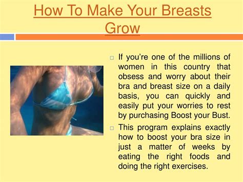 Ppt How To Make Your Breasts Grow Powerpoint Presentation Free