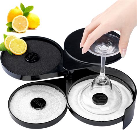 Esatto Glass Salt Rimmer 3 Tier For Margarita Tray And