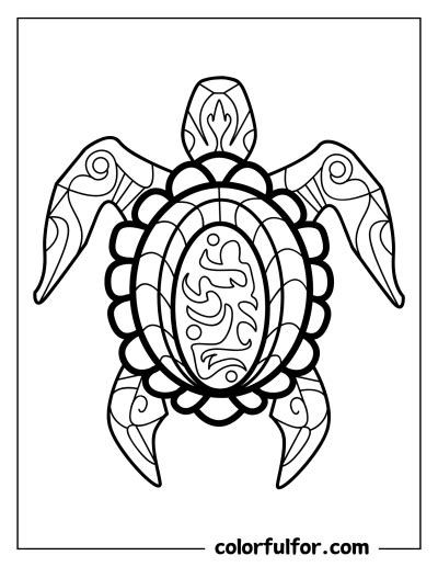 37 Turtle Coloring Pages Free Pdf Printables Colorfulfor