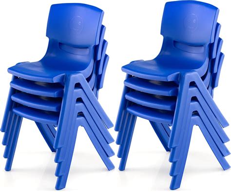 Axidou 8 Pack Premium 12 H Plastic Stackable School Chairs