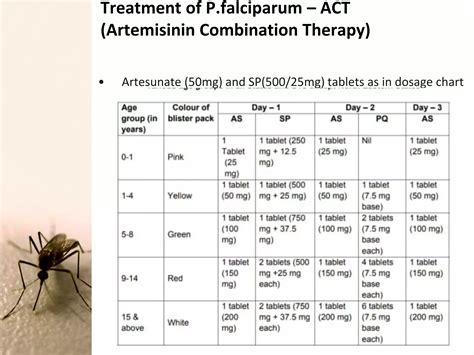 Malaria Classification And Treatment Pptx
