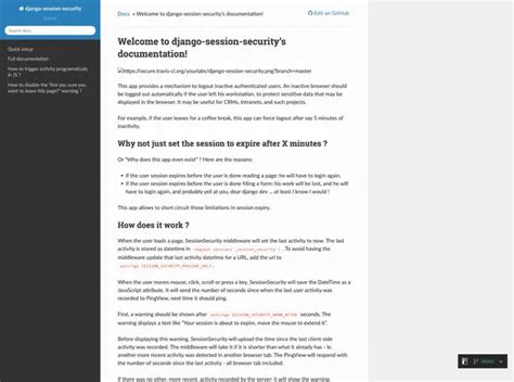 Django Session Security By Yourlabs A Undefined Template Built At