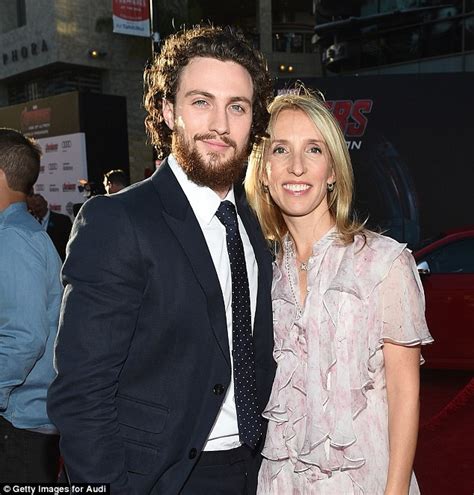 Aaron Taylor Johnson With Wife Sam At Avengers Age Of Ultron World