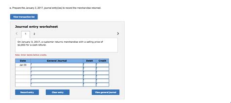 Solved Chico Company Allows Its Customers To Return