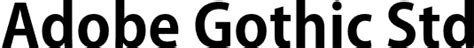 Download Free Adobe Gothic Std B Bold Font Adobegothicstd Boldotf