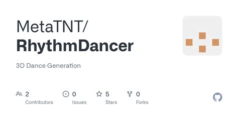 Github Metatntrhythmdancer 3d Dance Generation