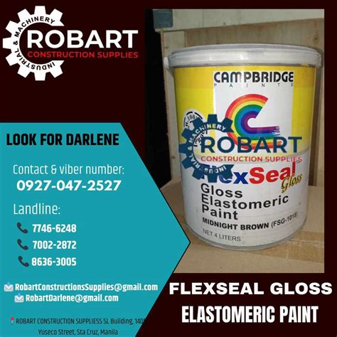 Flexseal Gloss Elastomeric Paint Commercial And Industrial Construction