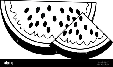 Watermelon Clip Art Black And White