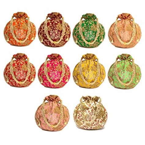 Lot Of 200 Indian Handmade Women Embroidered Potli Bagsevening Clutch