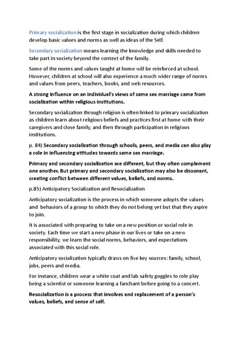 Primary Socialization Is The First Stage In Socialization During Which