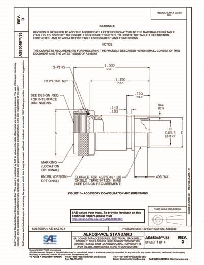 Sae As 8504988d 2017 Connector Accessories Electrical Backshell