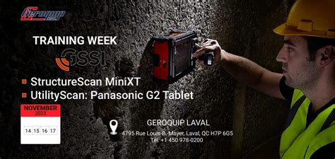 Gssi Training Week On Gpr Equipment Geroquip Inc