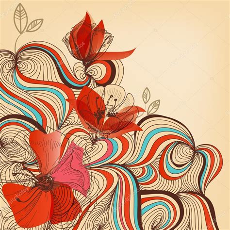 Vector Floral Background Stock Vector Image By ©danussa 12732345