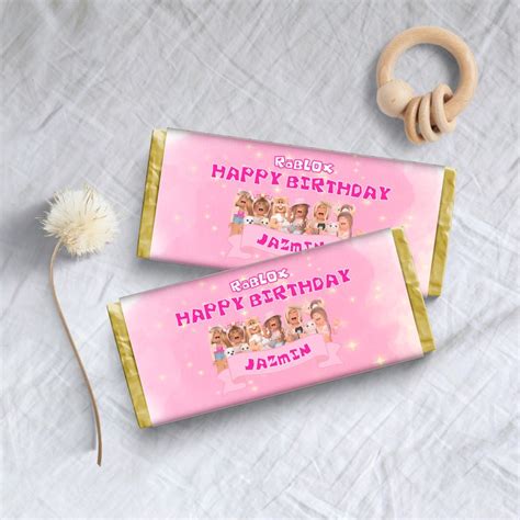 Roblox Girl Chocolate Wrapper Printable Roblox Girl Chocolate Bar