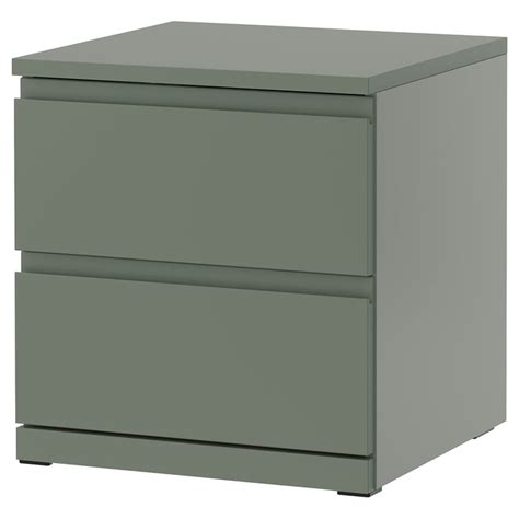 Storklinta Nightstand Gray Green With 2 Drawers 195 8x187 8x207 8 Ikea