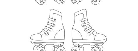 Roller Skate Printable Template 145 Roller Skate Svg Stock Vectors And