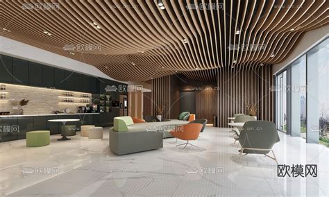 现代办公休息区3d模型下载 Id12052215 3dmax免费模型 欧模网