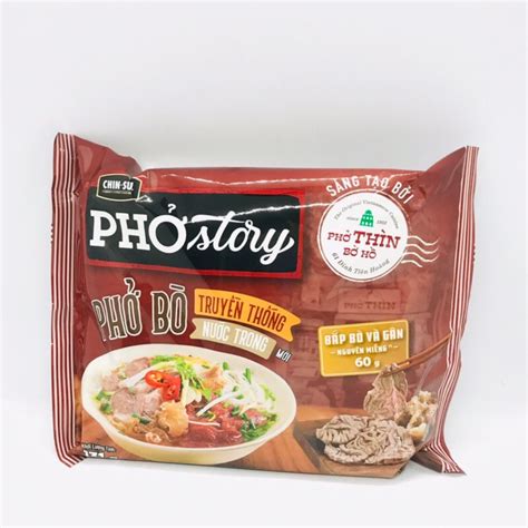 Goi Phở Thìn Bờ Hồ Story Chinsu Vị Bò Gói Shopee Việt Nam