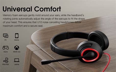 Venker Usb Headsets With Microphone 3 55mm Jack And Usb Usb C Headset Noise Cancelling Office