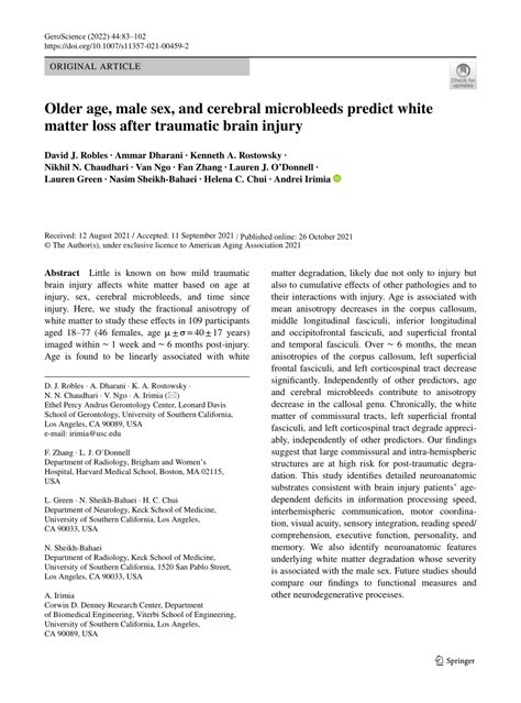 Pdf Older Age Male Sex And Cerebral Microbleeds Predict White