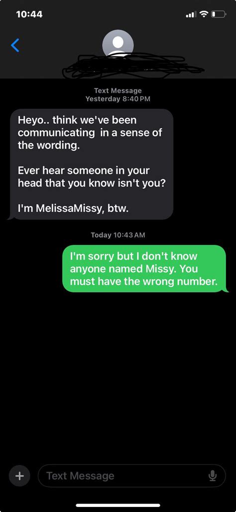 Creepy Text From Unknown Number Rstrange