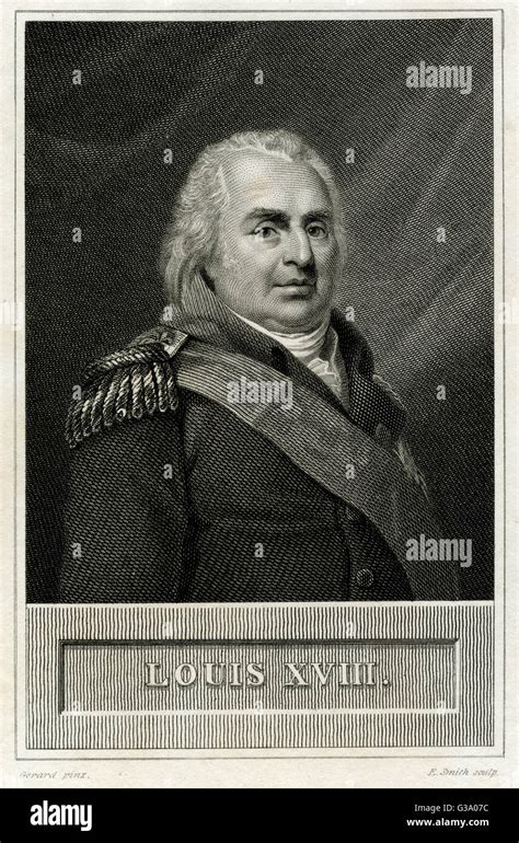 King Louis Xviii France Banque Dimage Et Photos Alamy