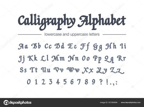Caligraphy Alphabet Font