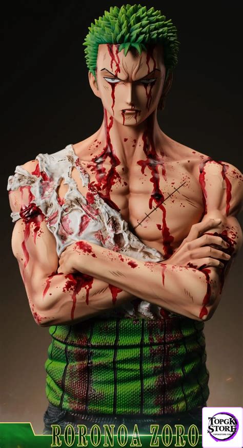 0715 Studio One Piece Bloody Zoro Hot Blooded Anime 14 Scale