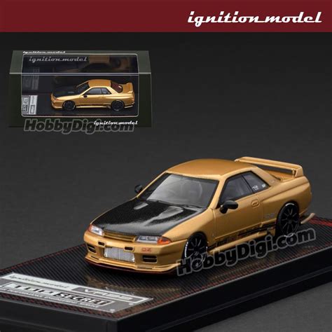 Ignition Model 164 Diecast Model Car Top Secret Gt R Vr32 Gold