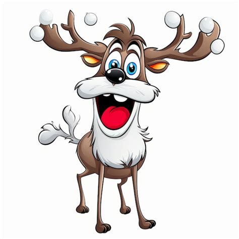 Premium Ai Image Cute Deer Cartoon