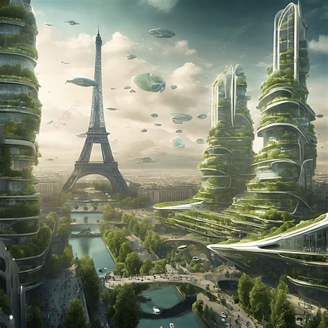 Paris City 2050 Background Paris City 2050 Background Walpaper Paris